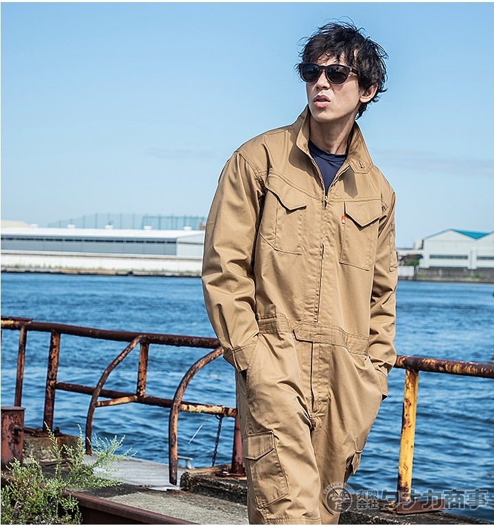 つなぎ お洒落 作業服 安い 高品質【GE-627】【つなぎ おしゃれ】【ツナギ 作業服】【つなぎ 酪農】【作業着】【作業服】【つなぎ 農作業 作業着】【春夏秋冬オールシーズン素材】【4L ...