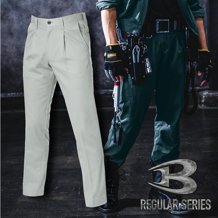 バートル ワンタックパンツ スラックス 8013 作業服 作業着 ズボン BURTLE【105-125】│作業服・作業着の通販サイト│だるま商店【公式】