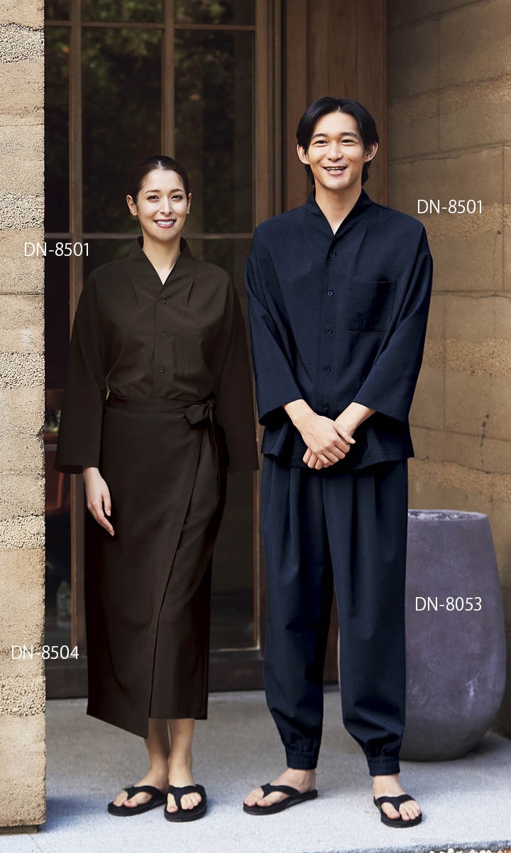 和風パンツ DN-8504 エプロン風 ズボン レディース 制電 ストレッチ 厨房 レストラン 食品工場 女性用 チトセ arbe アルベ【メール便送料無料】│作業服・作業着の通販サイト│ ...