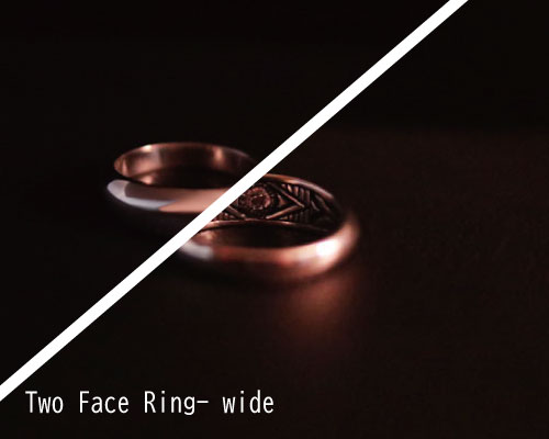 Two Face Ring- wide | RING | Accessorys -Dirty Daze Daddy-