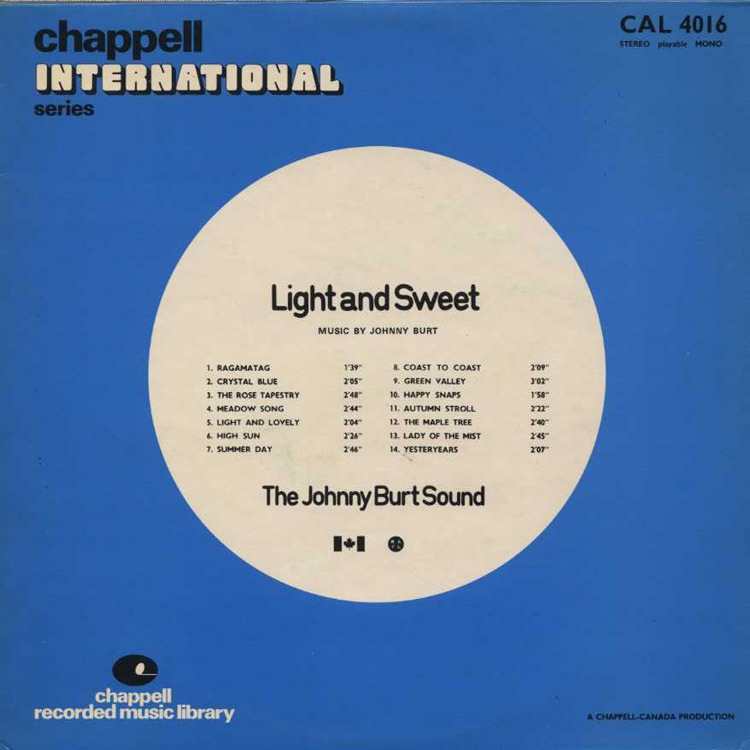 Johnny Burt Sound - Light and sweet (Used LP) - デシネ・ショップ・オンライン ...
