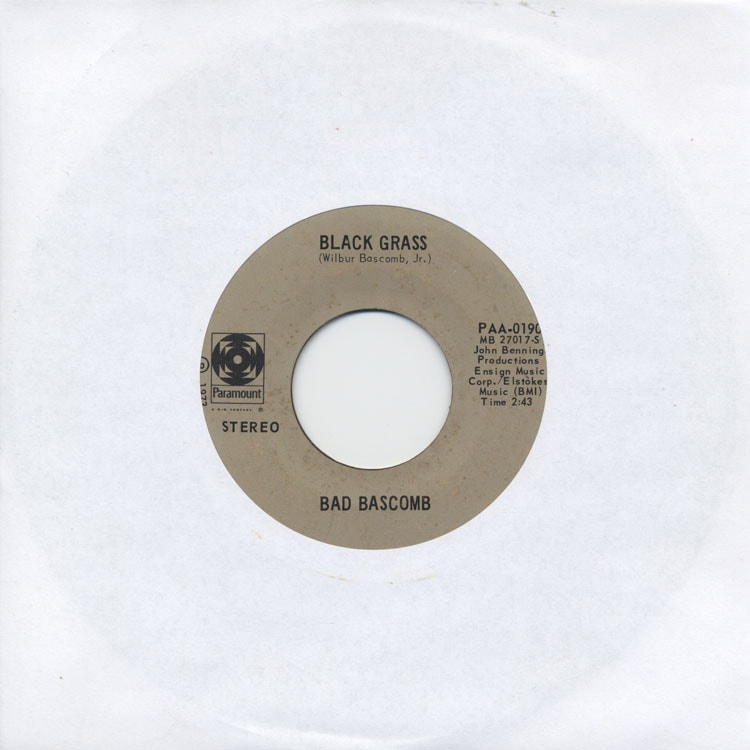Bad Bascomb [Wilbur Bascomb] - Black Grass / I Feel Like Dancing (Used ...