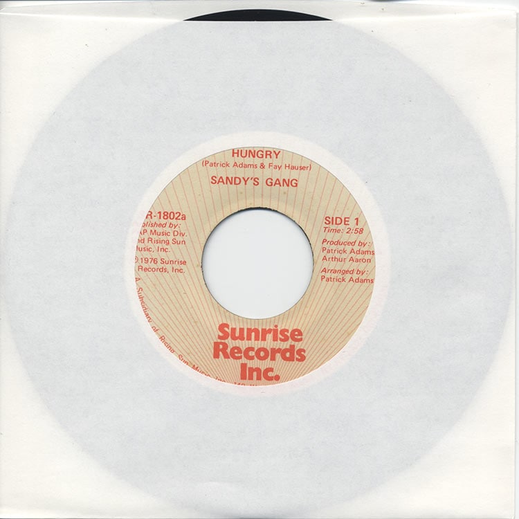 Sandy's Gang [Sandy Farina] - Hungry [Original] (Used 7") - デシネ・ショップ ...