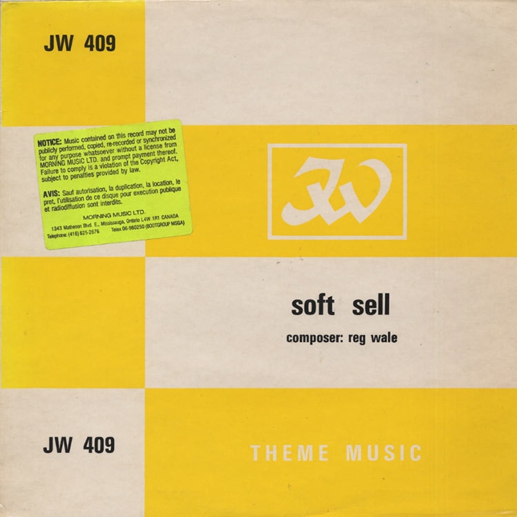 Reg Wale - Soft Sell (Used LP) - デシネ・ショップ・オンライン - dessinee shop online