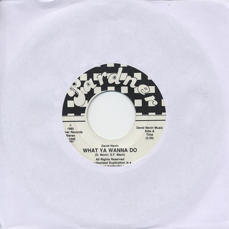 David Nevin - What Ya Wanna Do / You're For Me (Used 7") - デシネ・ショップ ...
