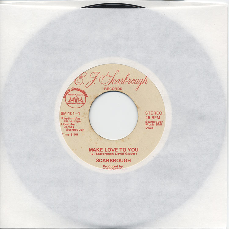 Scarbrough [James Scarbrough] - Make Love To You (Used 7") - デシネ・ショップ ...