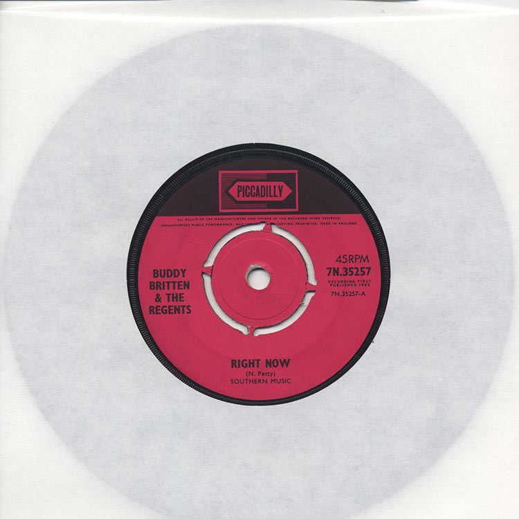 Buddy Britten And The Regents [Geoffrey Gloverwright] - Right Now ...