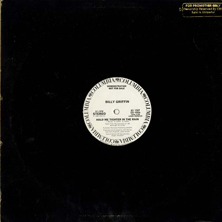 Billy Griffin - Hold Me Tighter In The Rain (Used 12") - デシネ・ショップ・オンライン ...