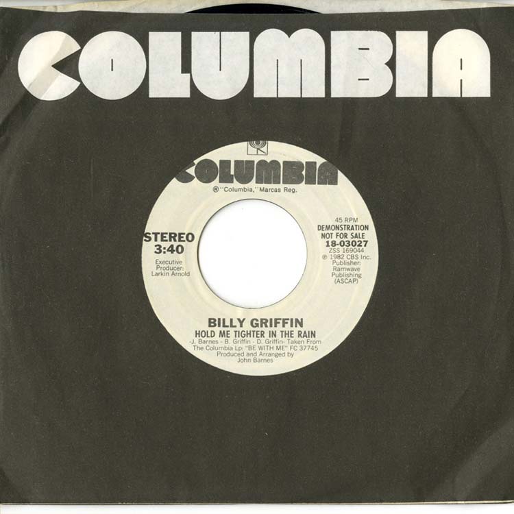 Billy Griffin - Hold Me Tighter In The Rain (Used 7") - デシネ・ショップ・オンライン ...