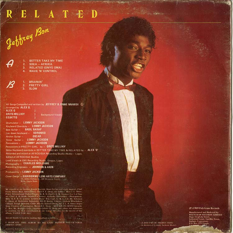 Jeffrey Bon - Related (Used LP) - デシネ・ショップ・オンライン - dessinee shop online