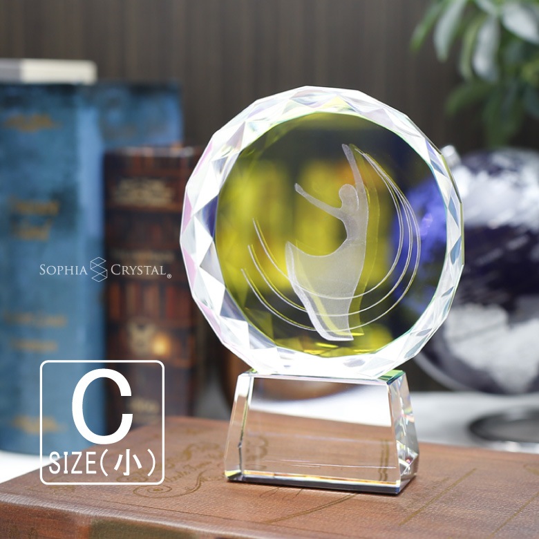 クリスタルトロフィー 勝利の女神 スポーツ 【807C】 | 表彰トロフィー,スポーツ | ソフィアクリスタル 記念品ドット大阪