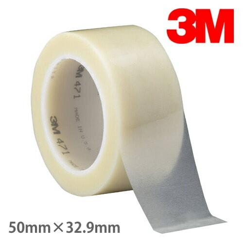 3M プラスチックフィルムテープ 471 透明 50mm幅×32.9m巻 ／品番