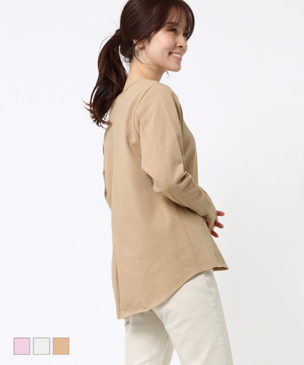 [1,000円OFFクーポン対象]【SALE】ツイルVネックプルオーバー GMT305