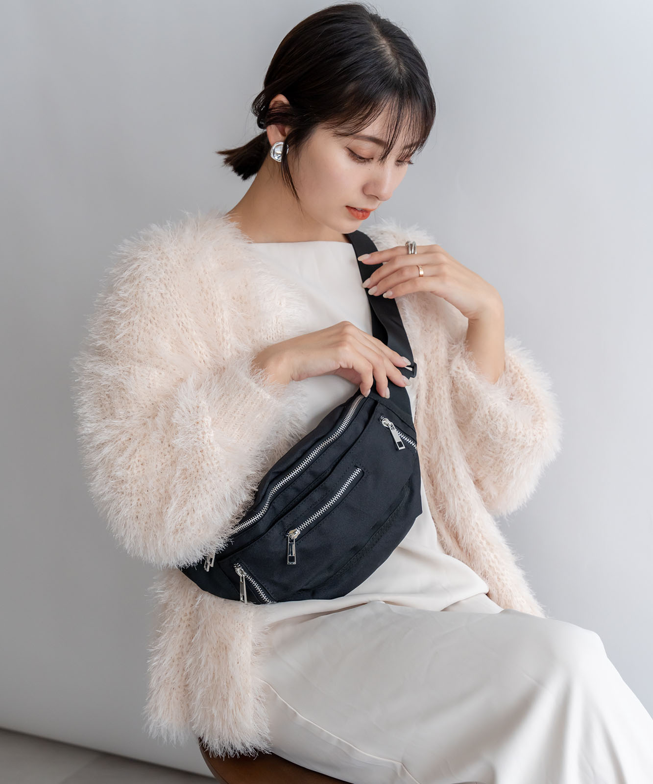 DEVICE × ユウコラボ 】 Rename ZIP デザイン ウエストバッグ ウエスト