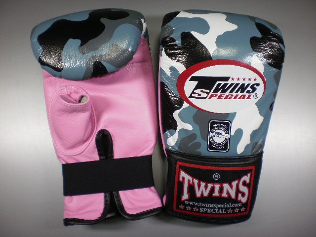 パンチンググローブ（ツインズ）迷彩 デビルSPⅢ【白・黒／ピンク】 | グローブ,パンチンググローブ,ツインズ | | ムエタイショップ TEAM DEVIL666