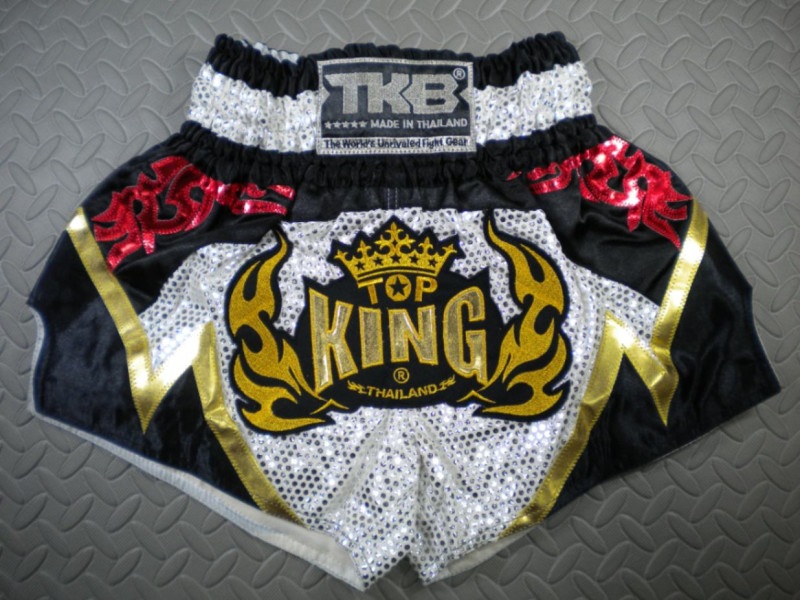 トランクス （トップキングボクシング） TKB－105 【白・銀ドット】 | トランクス,トップキングボクシング | | ムエタイショップ TEAM DEVIL666