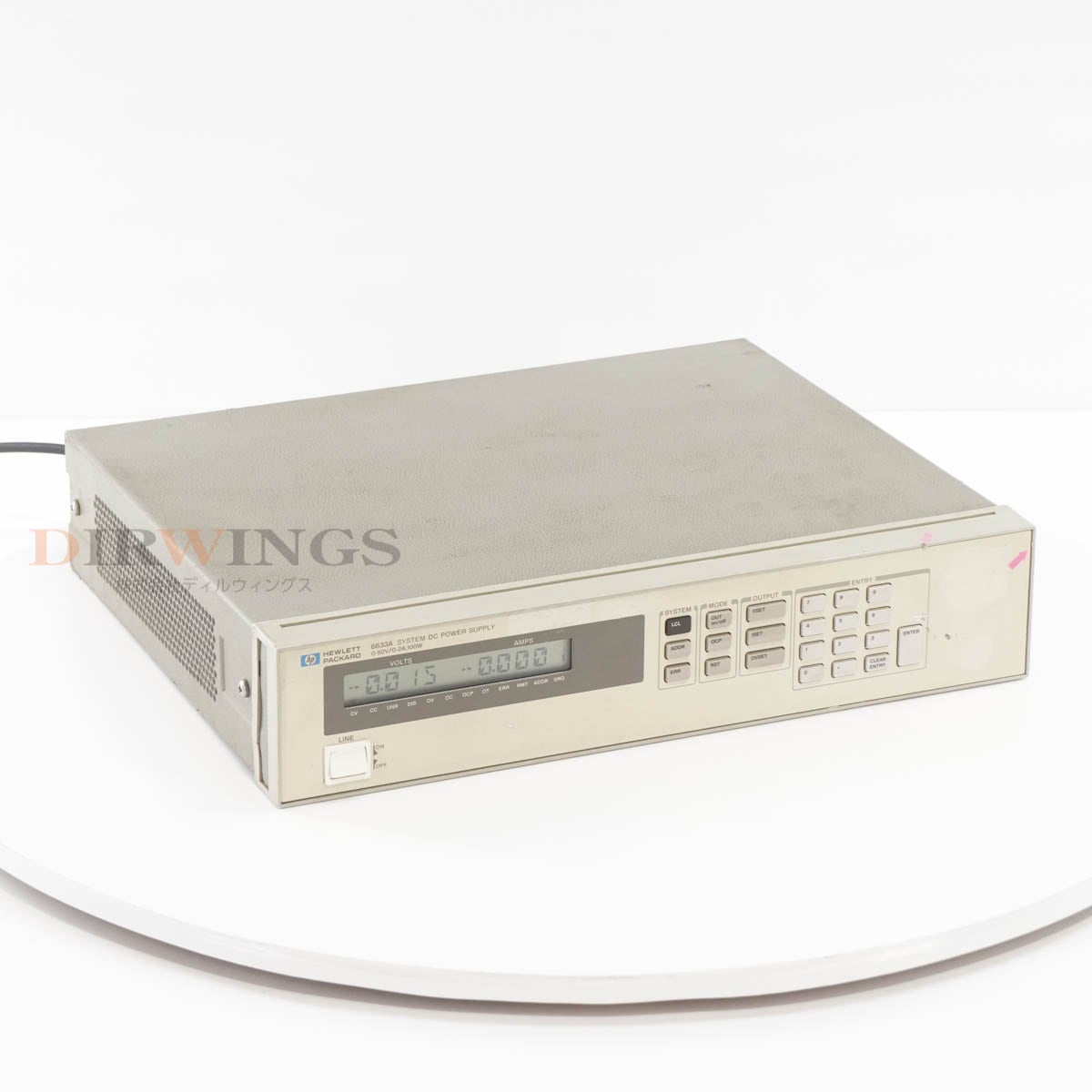 [DW]USED 8日保証 hp 6633A SYSTEM DC POWER SUPPLY システム電源 DC電源 直流電源 0-50V/0 ...