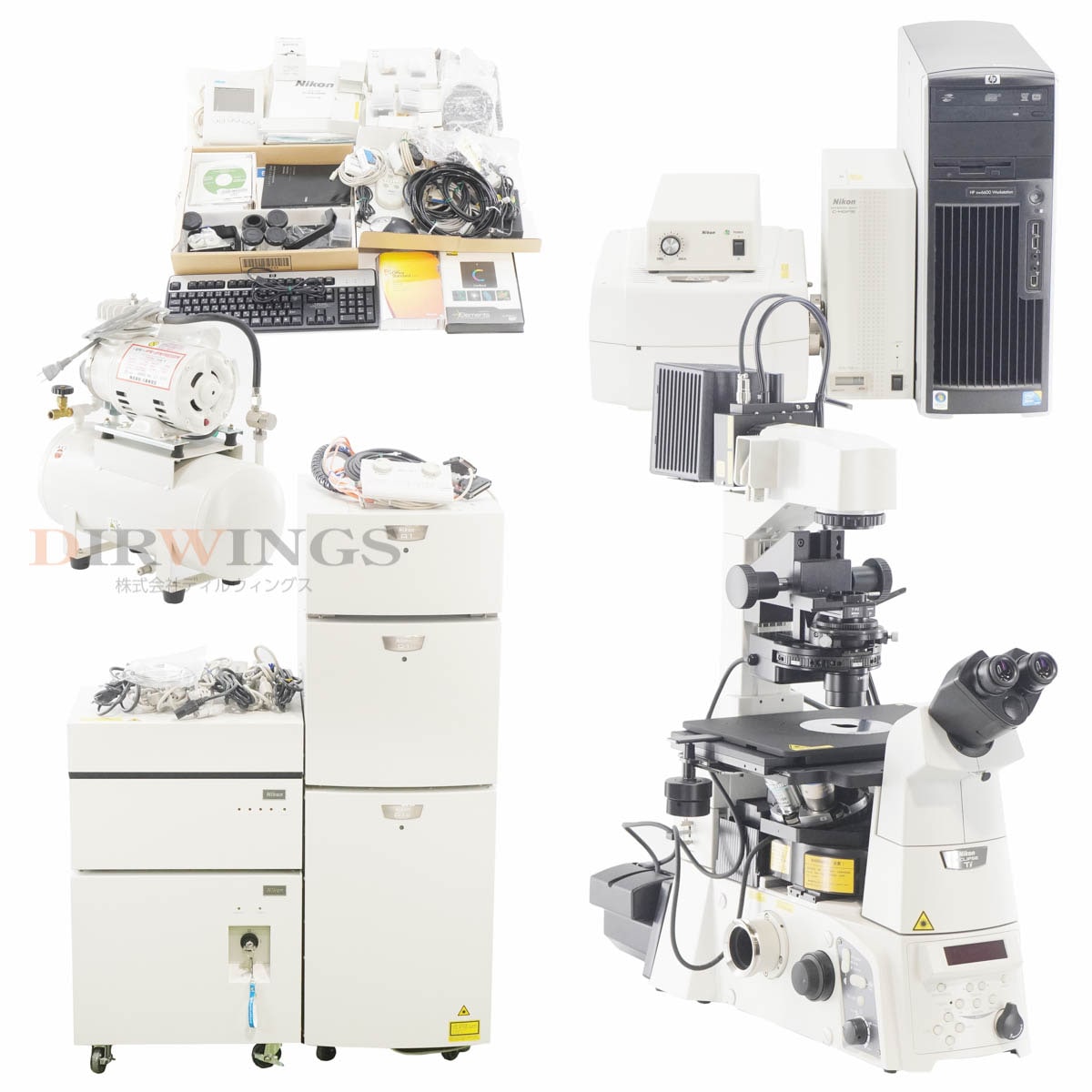 [DW]USED 8日保証 NIKON ECLIPSE Ti TI-DH A1R Ti-E A1 TI-FL LU4A Microscope ...