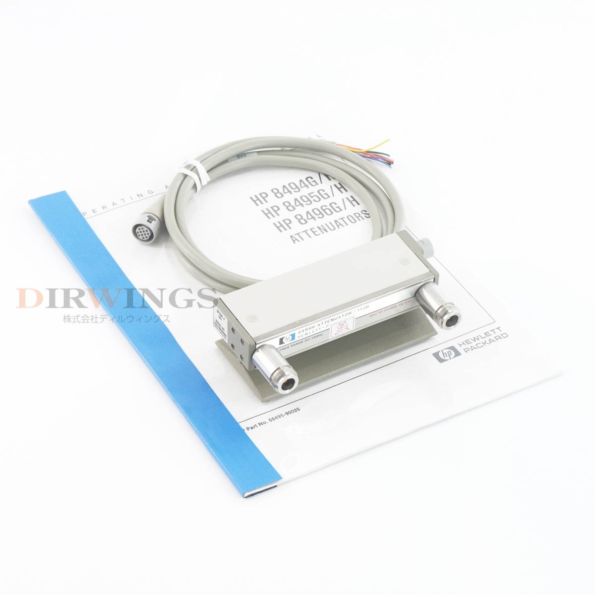 [DW]USED 8日保証 校正2025年11月まで有効 hp 8494H ATTENUATOR アッテネーター 減衰器 ケーブル付 OPT ...