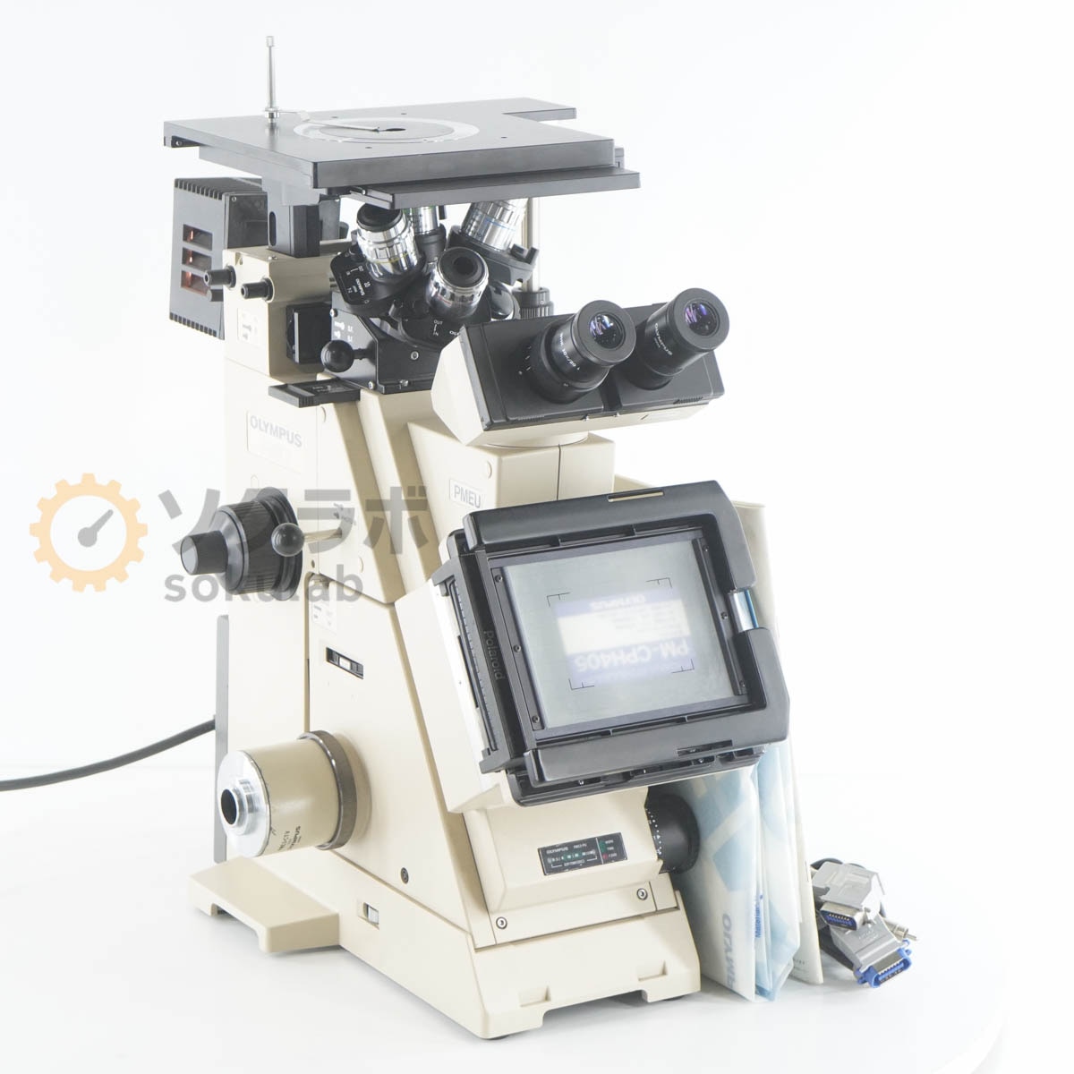 [DW]USED 8日保証 OLYMPUS PME3 Microscope 顕微鏡 倒立型金属顕微鏡 WHK10×/20L NeoSPlan ...