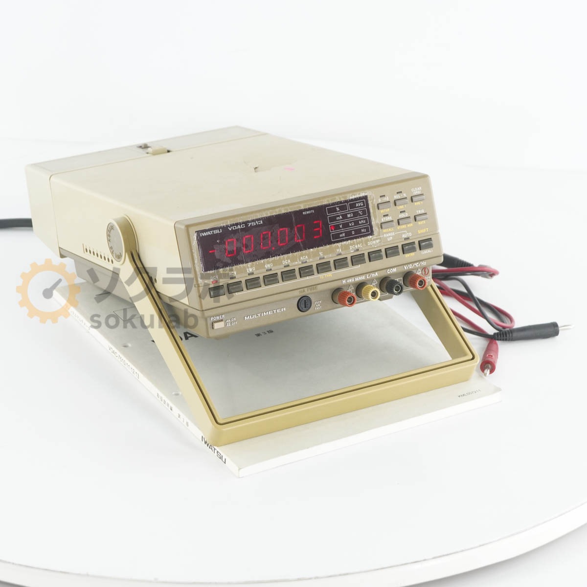 [DW]USED IWATSU VOAC 7513 DIGITAL MULTIMETER DMM デジタルマルチメーター SC-303A 取扱 ...