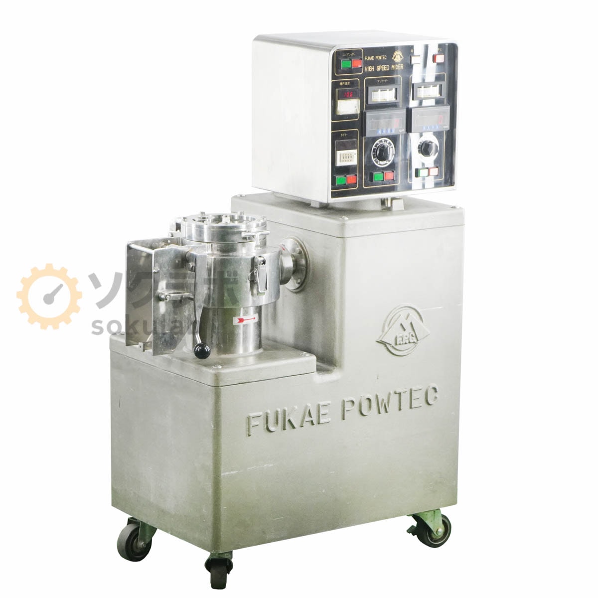 [DW]USED 8日保証 回転確認済 FUKAE POWTEC FM3C/I-X型 F.P.C HIGH SPEED MIXER ハイ ...
