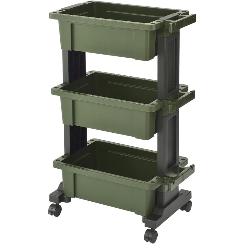 【JEJASTAGE】ツールワゴンボックス グリーン TWB-490G 3台セット（1ケース）[63462]|激安工具・現場用品の通販【ディスコムダイレクト】（旧：ツールパワー）