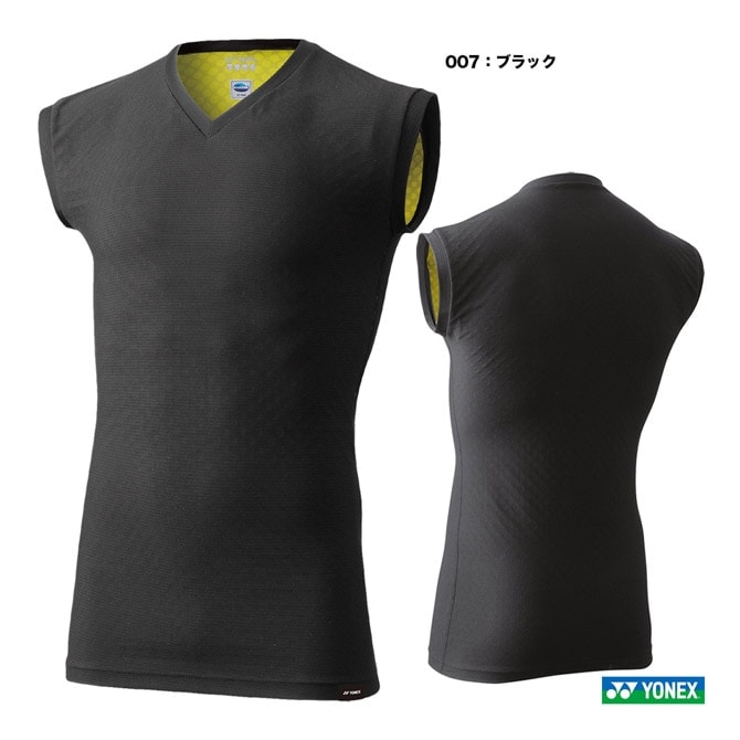 ヨネックス ユニセックス ノースリーブシャツ（ブラック・サイズ：XO
