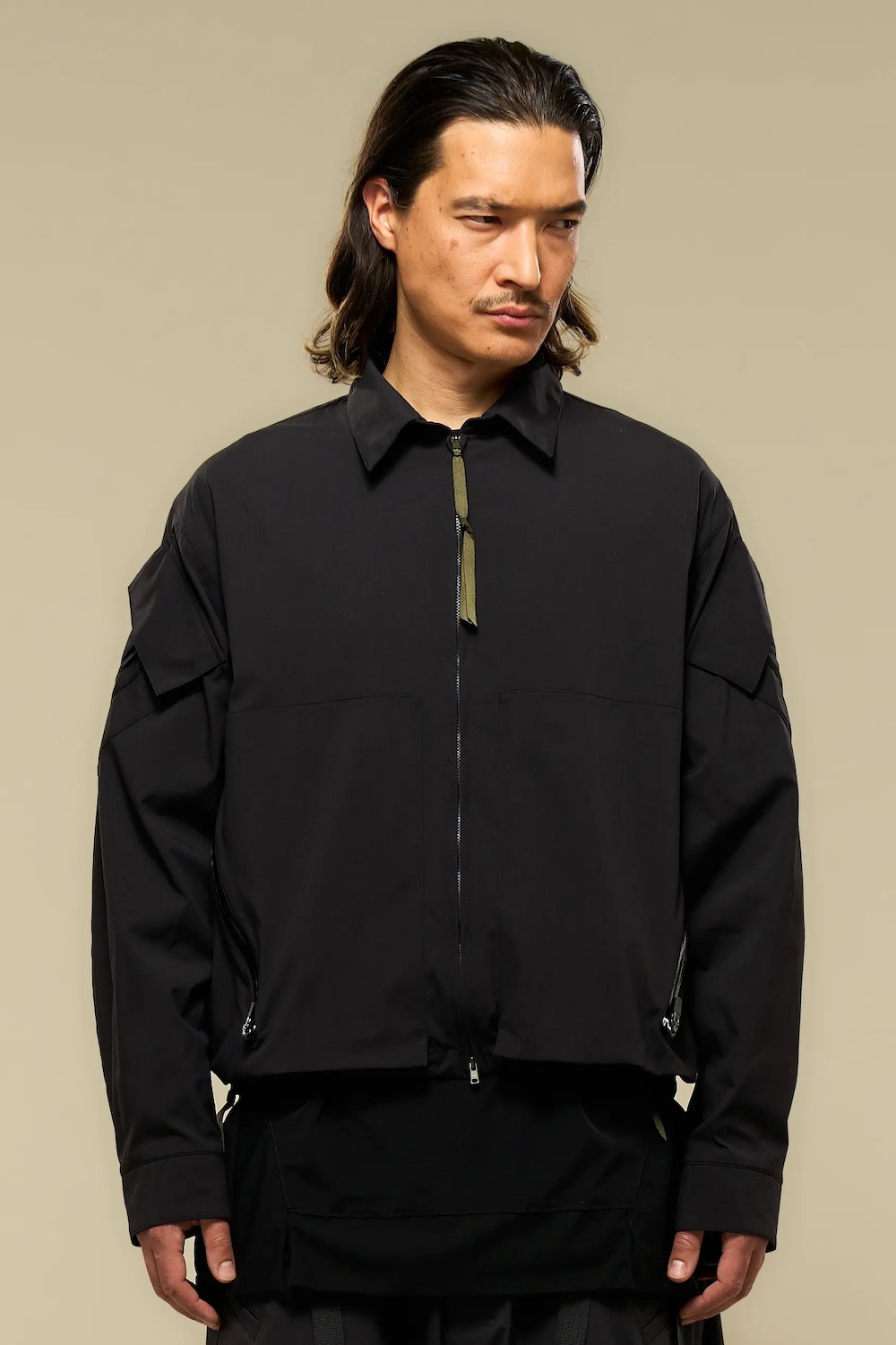 ACRONYM(アクロニウム) "LA12-M Miliken nylon spandex action zip shirt ...