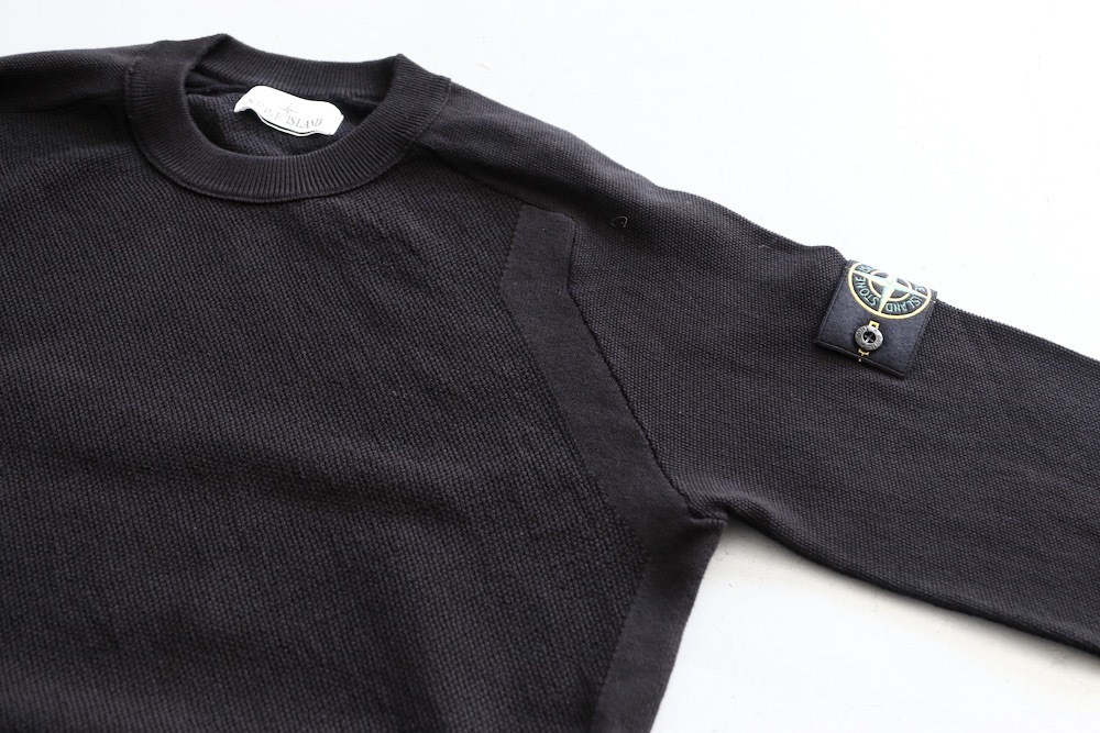 STONE ISLAND(ストーンアイランド ) "Wappen Patch Crewneck Cotton Knit" | STONE ...
