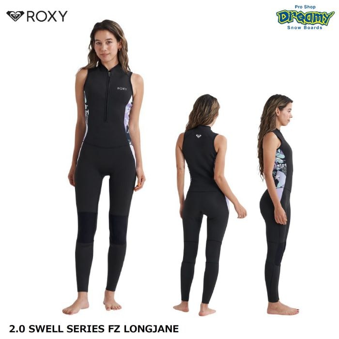ROXY ロキシー 2.0 SWELL SERIES FZ LONGJANE RWT241702 ロングジョン フロントジップエントリー ジャパンフィット AQUAα サーフィン SUP ロゴ ...