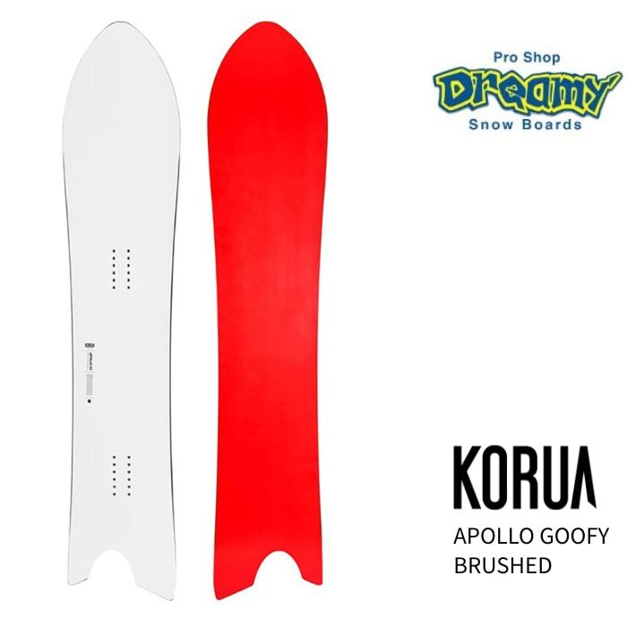 KORUA コルア APOLLO GOOFY BRUSHED 157/162 フロートキャンバー グーフィースタンスライダー用 スノーボード ...
