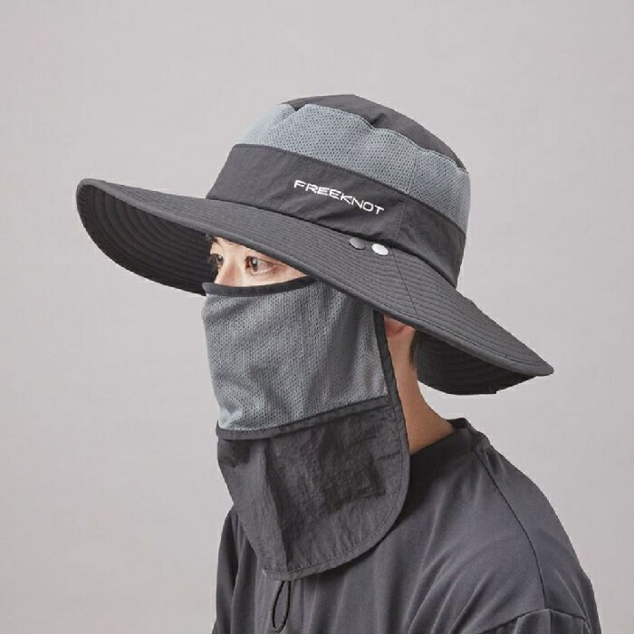 FREEKNOT フリーノット UVフルカバーハット Y3192-6500 4way仕様 ベンチレーション 口元メッシュ スリット ネックガード フェイスガード 釣り アウトドア 正規品 ...