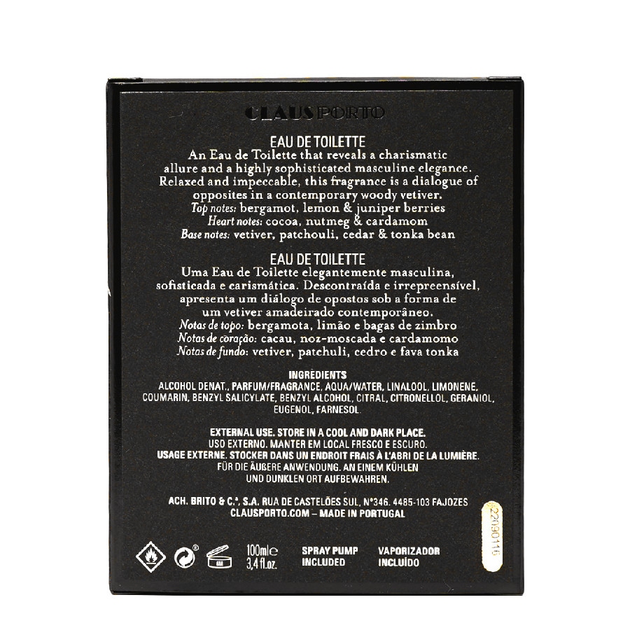 MUSGO REAL BLACK EDITION EAU DE TOILETTE 100ml／CLAUS PORTO（香水） | カテゴリ ...