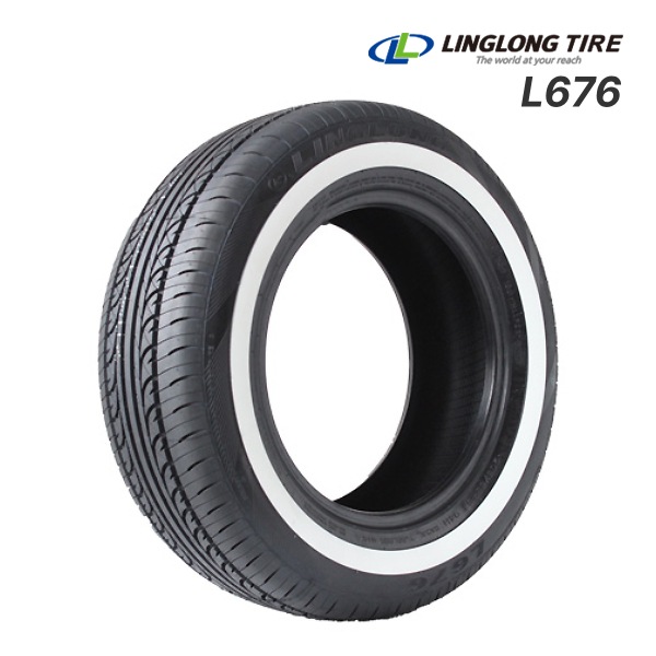 【送料無料】2023年製 LINGLONG L676 185/70R14 88T WW (リボン幅 20mm) 新品 ホワイトリボン サマー ...