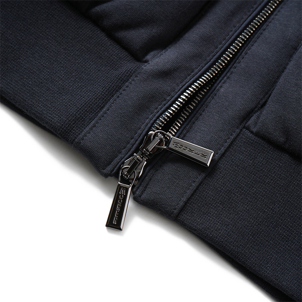 MOORER ムーレー VERUCCI-S3F ヴェルッチ ストレッチナイロン×スウェット コンビネーション フーデッドダウンブルゾン ...