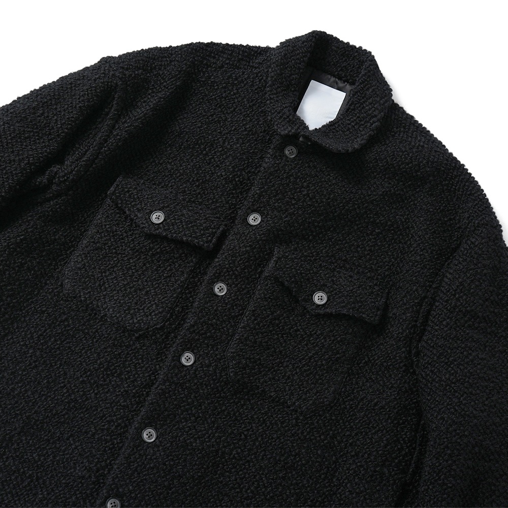 onegravity ワングラビティ ロービングツイード オーバーレイヤーシャツ 52-234-10-100011 BLACK 【国内正規品 ...