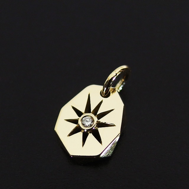 シンパシーオブソウル Sun Plate Pendant - K18Yellow Gold w/Diamond｜アーストライブ