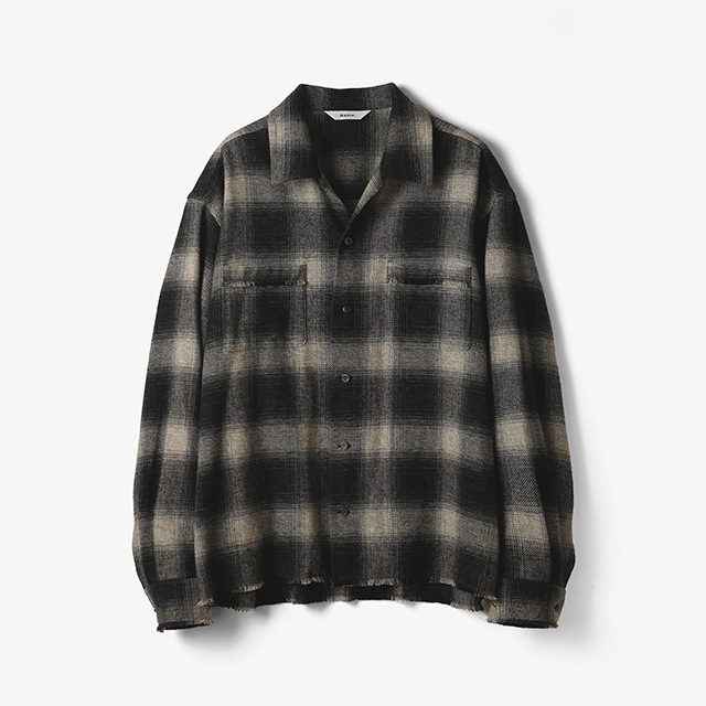 Name. / OMBRE CHECK CUT-OFF BOX SHORT SHIRT｜アーストライブ