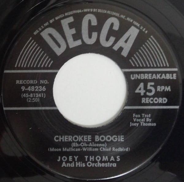 Waymon Brown / Joey Thomas / Barefoot Susie/Cherokee Boogie | 50's-60's ...