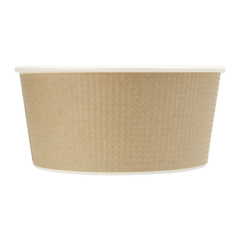 耐熱性 エンボス紙容器 SMP-700E テイクアウト用 フードコンテナ 本体 無地未晒 480個