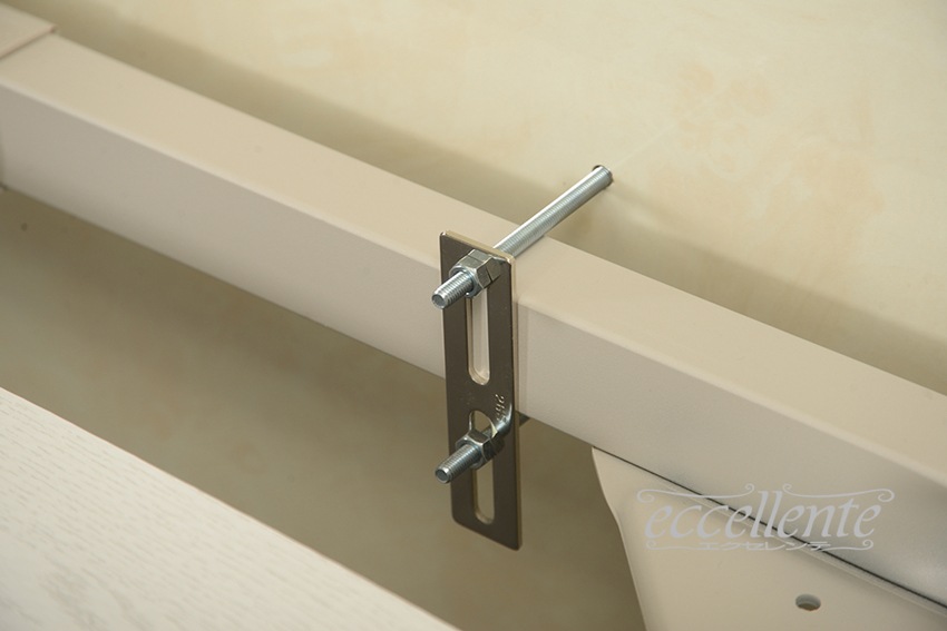 ML-LET03AV01 イタリア製 シングルベッド ミレディ アイボリー(マットレスサイズW100cm) Single Bed Milady Ivory (Mattress size ...