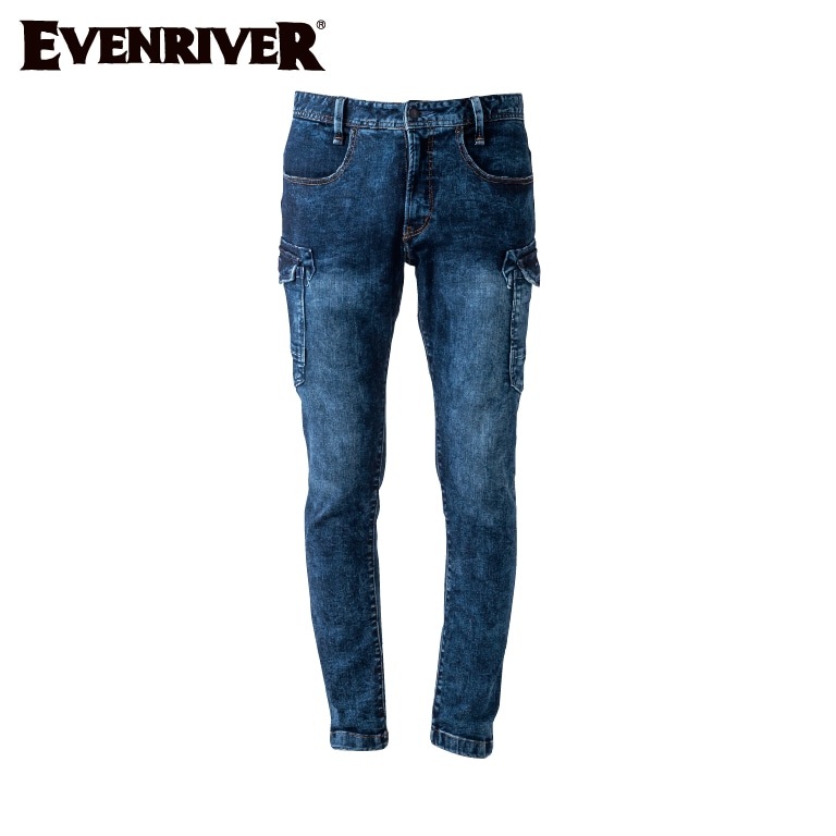 EVENRIVER USD902 ストレッチデニムカーゴX9 S M L LL 3L 4L 5L 【作業着 作業服 イーブンリバー】 | イーブンリバー-EVENRIVER | Sunny ...