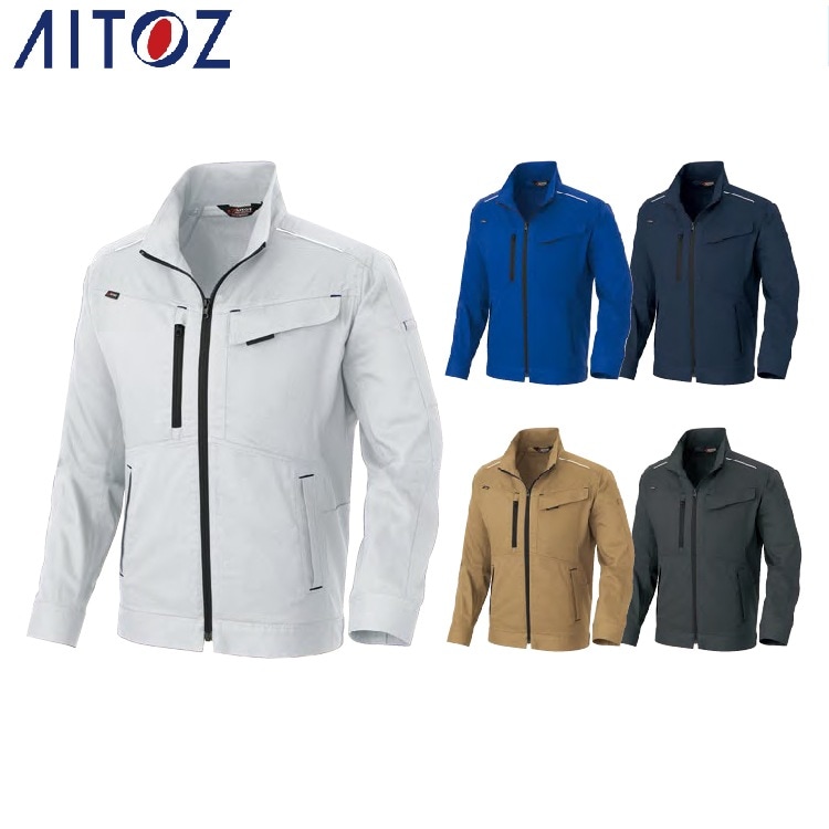 AITOZ 3330 長袖ブルゾン（男女兼用） SS S M L LL 3L 4L 5L 6L 【作業服 作業着 アイトス】 | アイトス-AITOZ | Sunny Shopping