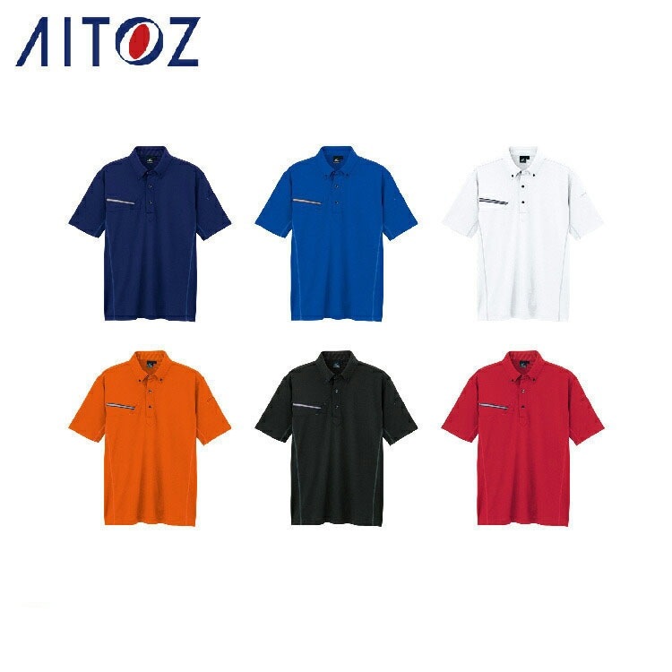 AITOZ 551046 半袖ポロシャツ SS S M L LL 3L 4L 5L 6L 【作業服 作業着 アイトス】 | アイトス-AITOZ | Sunny Shopping