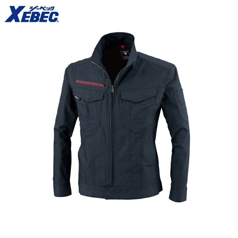 XEBEC ジーベック1740 TCストレッチリップブルゾン SS S M L LL 3L 4L 5L 6L オールシーズン対応 上下ありワークウェア 作業着 作業服 セール中！！ ポリ綿 ...