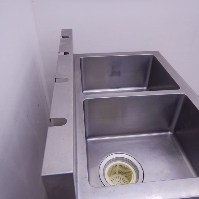 2槽シンク 中古 W900×D600×H800（+150）mm スノコ取り外し可能 | 板金（シンク・作業台・他）,シンク,2槽シンク | 新品・中古厨房機器通販サイト ORIMAX.JP