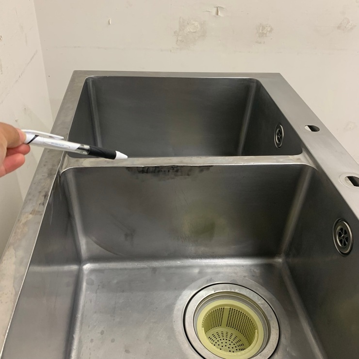 【ただいま商談中】【中古】 A08751 2槽シンク バックガード無しタイプ ステンレス 流し台 W900 x D600 x H800 mm 【業務用】【厨房用】【家財おまかせ便】 | 板金 ...