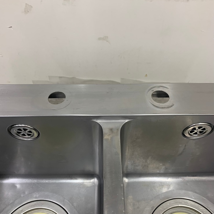 【ただいま商談中】【中古】 A08751 2槽シンク バックガード無しタイプ ステンレス 流し台 W900 x D600 x H800 mm 【業務用】【厨房用】【家財おまかせ便】 | 板金 ...