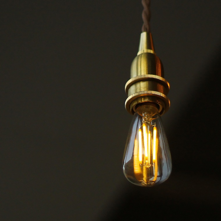 15cm】E17真鍮ペンダントライト | 照明器具,ソケット,ペンダントライト | エジソンバルブLED公式ショップ